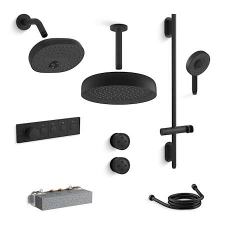 Kohler KSS-Anthem-Statement-4Port-BL Statement Custom Shower System ...