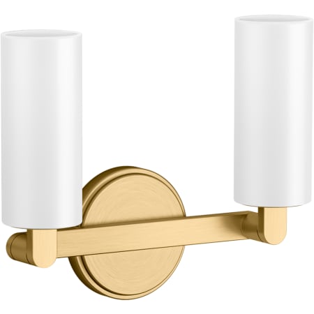 Kohler Lighting 35873-SC02-2GL Crue 2 Light 12" Wide Vanity Light with Frosted Glass Shades ...