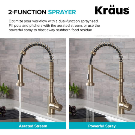 Kraus KPF-1610-DP03SFACB Bolden 1.8 GPM Single Hole Pull-Down Faucet ...