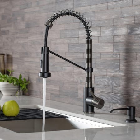 Kraus KPF-1610-DP03SFACB Bolden 1.8 GPM Single Hole Pull-Down Faucet ...