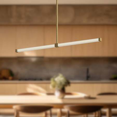 Kuzco Lighting LP23532-BK-UNV Blade 32" Wide LED Linear Pendant | Ferguson Home
