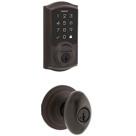Kwikset 740L-9270TRL-11PS Laurel Keyed Entry Knob Set and Electronic ...