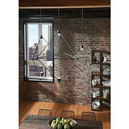 LBL Lighting CH946ABLEDWD Candora Light 18-19/32" Wide Integrated LED ...