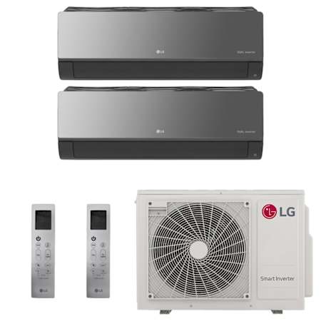 LG KUMXB181A KNUAK091A KNUAK121A 18K BTU Cooling 22.5 SEER2 Two Zone ...