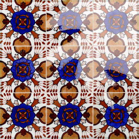 Merola Tile PRASD Provincial Deco - 6" x 6" Encaustic Wall Tile - Satin ...