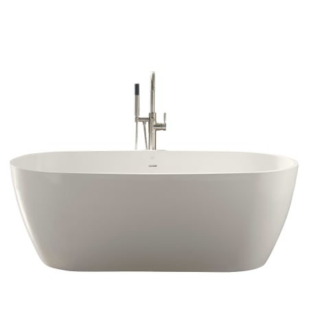 Mirabelle MIROCFS6632WH 66" Free Standing Soaking Tub with Center Drain ...