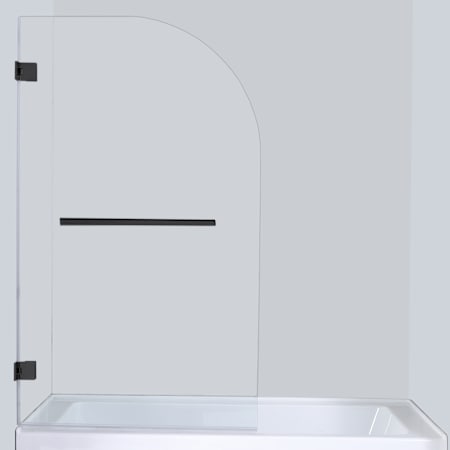 Miseno MTD-NAPO-HD-MB Napoli 58" High x 34" Wide Frameless Shower ...