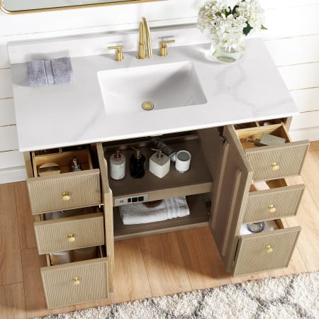 Miseno MV-NM-OZA48-WQT-BO Oza 48" Free Standing Single Basin Vanity Set ...