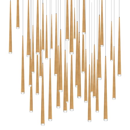 Modern Forms PD-41741S-AB Cascade 41 Light 36" Wide LED Crystal Multi ...