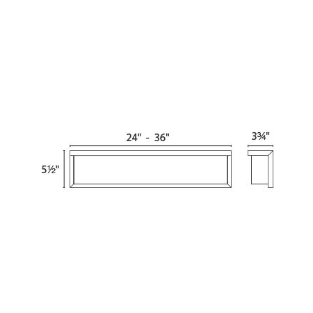 Modern Forms WS-1424-BZ Ledge 1 Light LED ADA Compliant Bathroom Bath ...