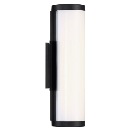 Modern Forms WS-W12816-30-BK Lithium Single Light 16" Tall Integrated LED Outdoor Wall Sconce ...