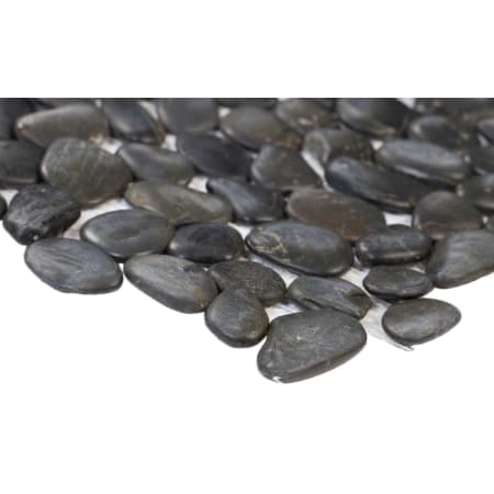 MSI PEB-POLBLK 12" x 12" Pebble Mosaic Wall & Floor Tile - Smooth ...