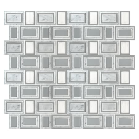MSI SMOT-SGLS-SOHSTA8MM 12" x 11-1/4" Pinwheel Mosaic Sheet - Glossy ...
