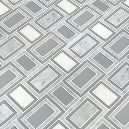 MSI SMOT-SGLS-SOHSTA8MM 12" x 11-1/4" Pinwheel Mosaic Sheet - Glossy ...