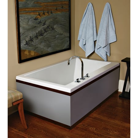 MTI Baths S119-WH-DI Kahlo 1 Designer 60" Drop In Acrylic Soaking Tub ...