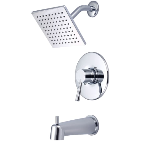Olympia Faucets T-2374-MB i2 Tub and Shower Trim Package with 1.75 GPM Single Function Shower ...