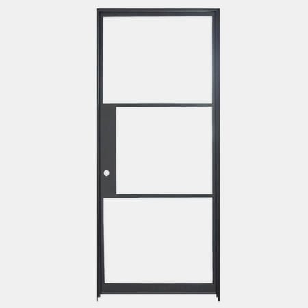 Pinkys Iron Doors A4IN-SF-RT-3081-LHIS Air 4 Interior Single Flat 30" x ...