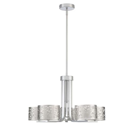 Quoizel PCAE5005C Abode 5 Light 24" Wide Chandelier with Chrome Etched ...