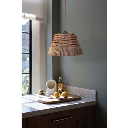 Ren Wil LPC4037 Dayton Single Light 8" Wide Pendant with Rattan Shade ...