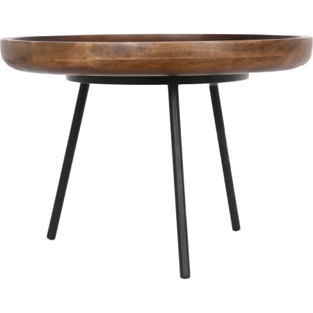 Ren Wil TA396 Brett 23-3/4" Diameter Wood Top Iron African Coffee Table ...