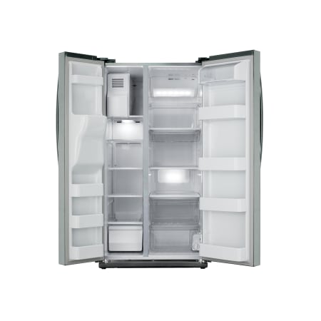 Samsung RS261MDBP 26 Cubic Foot Side by Side Refrigerator with 2 Doors ...
