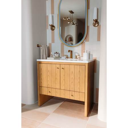 Signature Hardware 485304 Faysel 24" W x 43" H Transitional Oval Framed ...