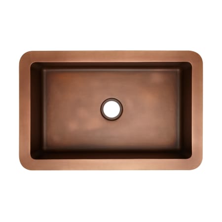 Signature Hardware 318962 Mira 34" Farmhouse Single Basin Copper ...