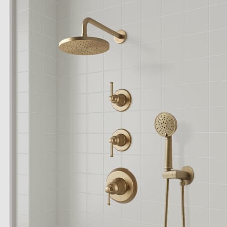Signature Hardware SHK559407 Beasley Thermostatic Shower System with ...