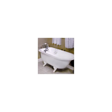 Signature Hardware 106509 Celine 61" Cast Iron Soaking Clawfoot Tub ...