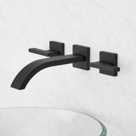 Signature Hardware 453239 Ultra Wall Mounted Bathroom Faucet - Lever ...