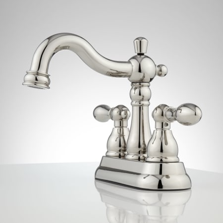 Signature Hardware 412625 Menza 1 GPM Centerset Bathroom Faucet with ...