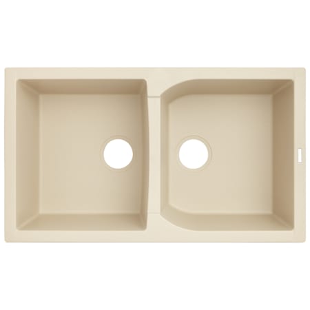 Signature Hardware 419643 Vernor 34" Drop In Double Basin Granite ...