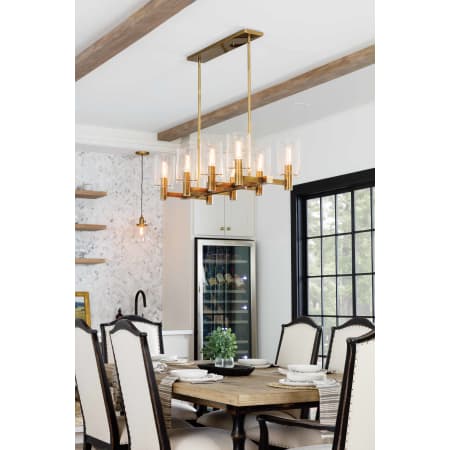 Signature Hardware 453849 Andreo 8 Light 40" Wide Linear Chandelier ...