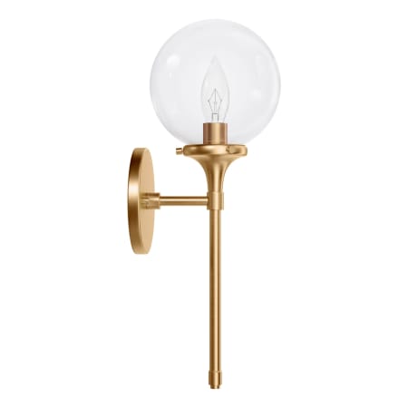 Signature Hardware 482685 Alfaro 17" Tall Wall Sconce with Clear Glass ...
