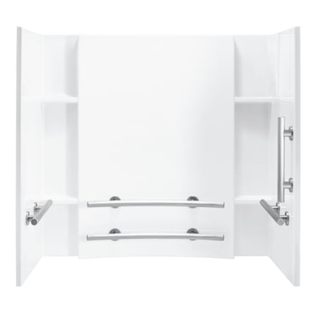 Sterling 71154123-0 Accord 74" x 60" x 32" Vikrell Shower Wall Set with ...