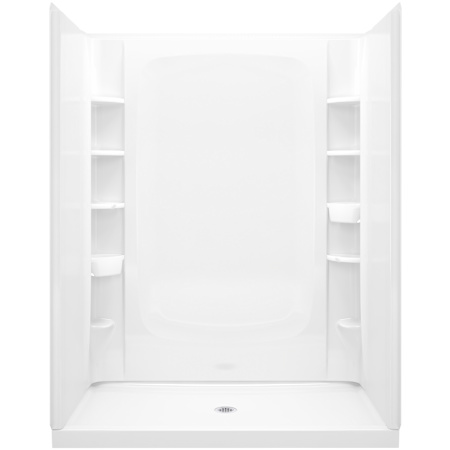 Sterling 72330100-0 STORE+ Vikrell 60" x 34" x 77" Shower Kit with ...