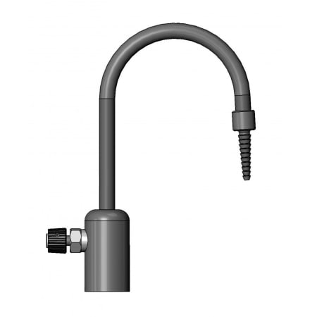 T and S Brass BL-9505-02 3.93 GPM Deck Mounted Single Hole Faucet with ...