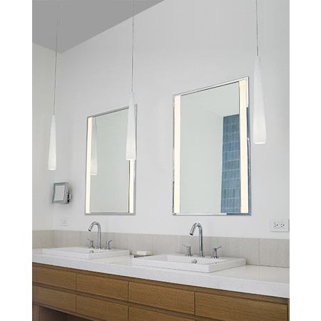 Tech Lighting 700BCSIBRC-LED930 Siber 36" x 25" LED Lighted Recessed ...
