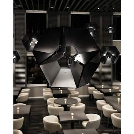 Tech Lighting 700HEX24BB-LED930-277 Hex Suspension 24" Wide Integrated ...