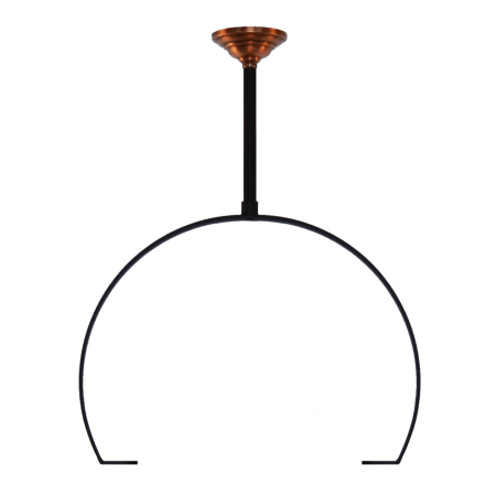 The CopperSmith CY11 19" Tall Classic Aluminum Ceiling Yoke with Copper ...