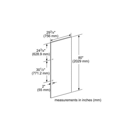 Thermador TFL30IR800 30" Flat Stainless Steel Panel | Ferguson Home