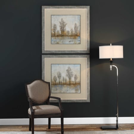 Uttermost 33674 Quiet Nature Set of (2) 40" Sq Reclaimed Wood Framed ...