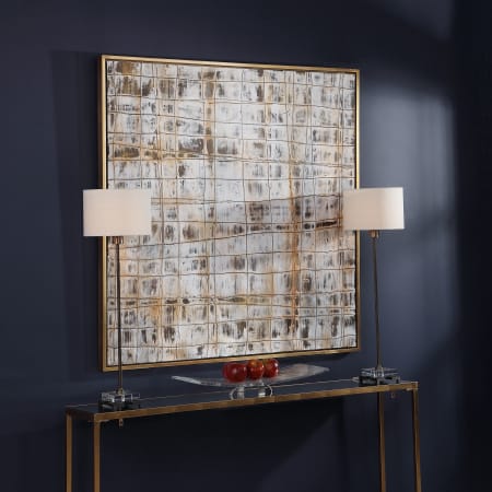 Uttermost 36052 Egyptian Linen 50" Wide Framed Abstract Art | Build.com