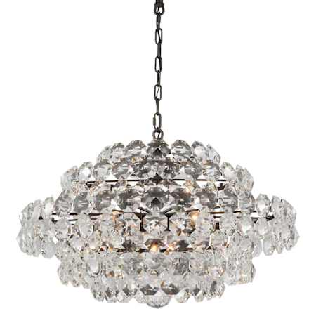 Visual Comfort ARN 5105BZ-CG Sanger 12 Light 29" Wide Crystal Waterfall ...