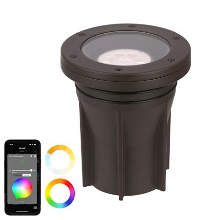 WAC Lighting 5831-CSBZ Single Colorscaping 6" Wide 12V LED In-Ground ...