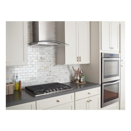 Whirlpool WVW51UC6FS 400 CFM 36 Inch Wide Wall Mounted Range Hood with ...