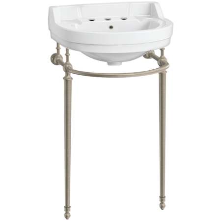 Whitehaus WHV022-L32-3H-BN 21-5/8" Specialty Vitreous China Console ...