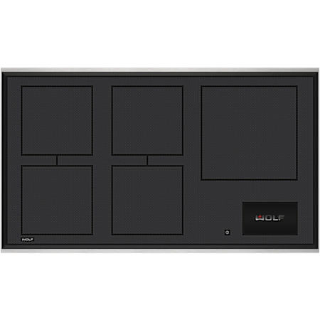 Wolf CI36560T/S 36 Inch Wide 5 Burner Induction Cooktop with Control ...