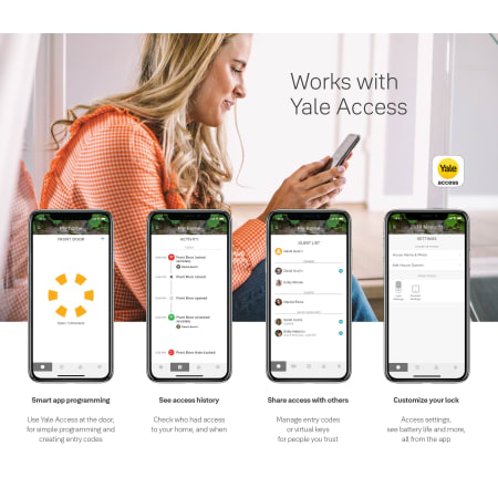 Yale YRD410-WF1-BSP Assure 2 Keypad Single Cylinder Keyless Entry ...