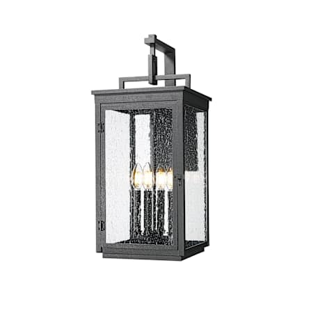 Z-Lite 5019B-BK Hartwell 4 Light 24" Tall Outdoor Wall Sconce with ...